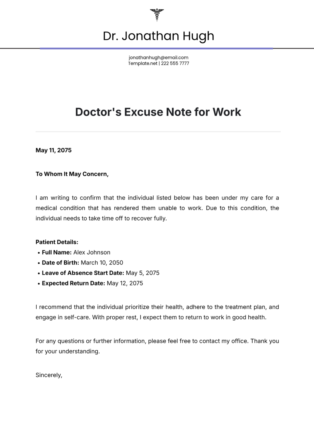 Free Doctor’s Note Forms and Templates - eDocNotes.com